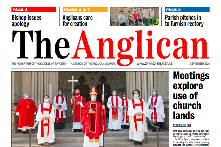 Read the September issue of The Anglican - The Diocese of Toronto